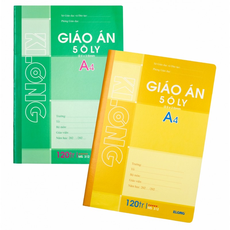 Sổ giáo án 5 ô ly A4 120 trang 70/92; MS: 312T5